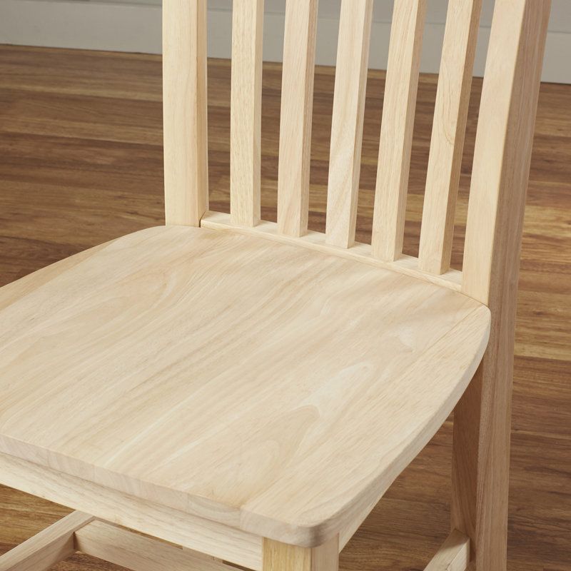 Mistana™ Lynn Solid Wood Slat Back Side Chair In Unfinished And Reviews